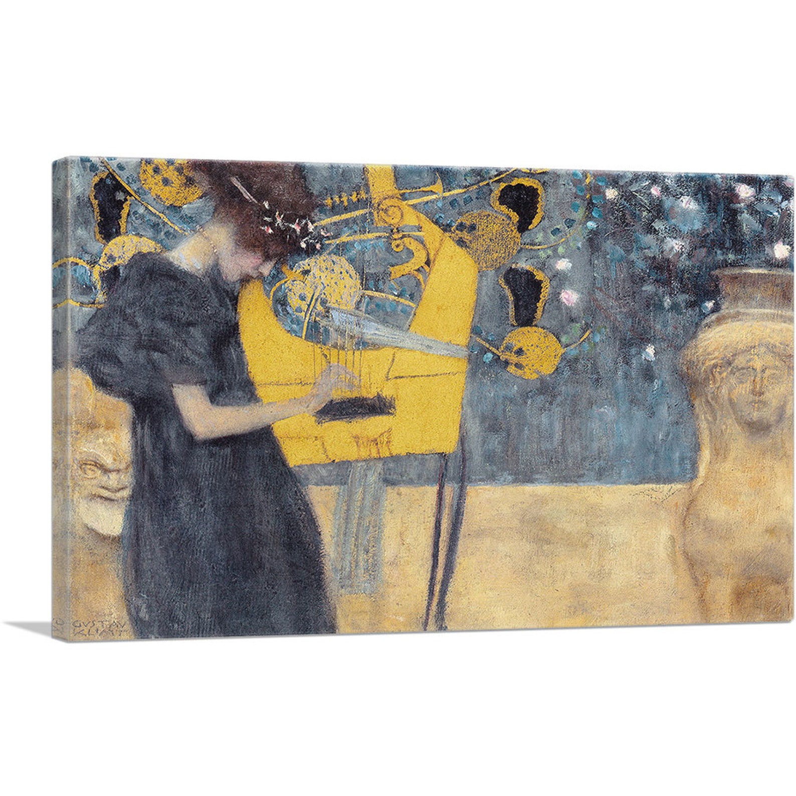 ARTCANVAS Music I 1895 by Gustav Klimt Canvas Art Print - Etsy