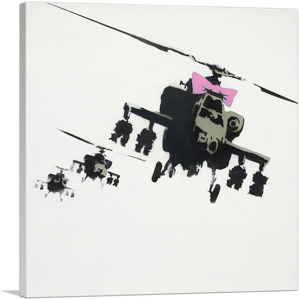 Banksy Helicopter Print - Etsy