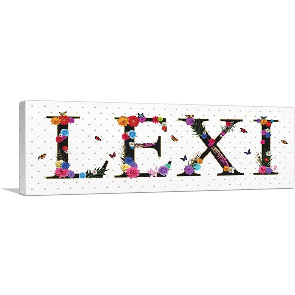 ARTCANVAS Lexi Girls Name Room Decor Canvas Art Print | Etsy