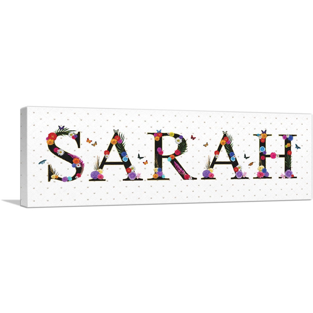 The Name Sarah In Glitter