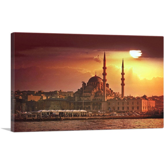 ARTCANVAS Istanbul Turkey Sunset Canvas Art Print | Etsy