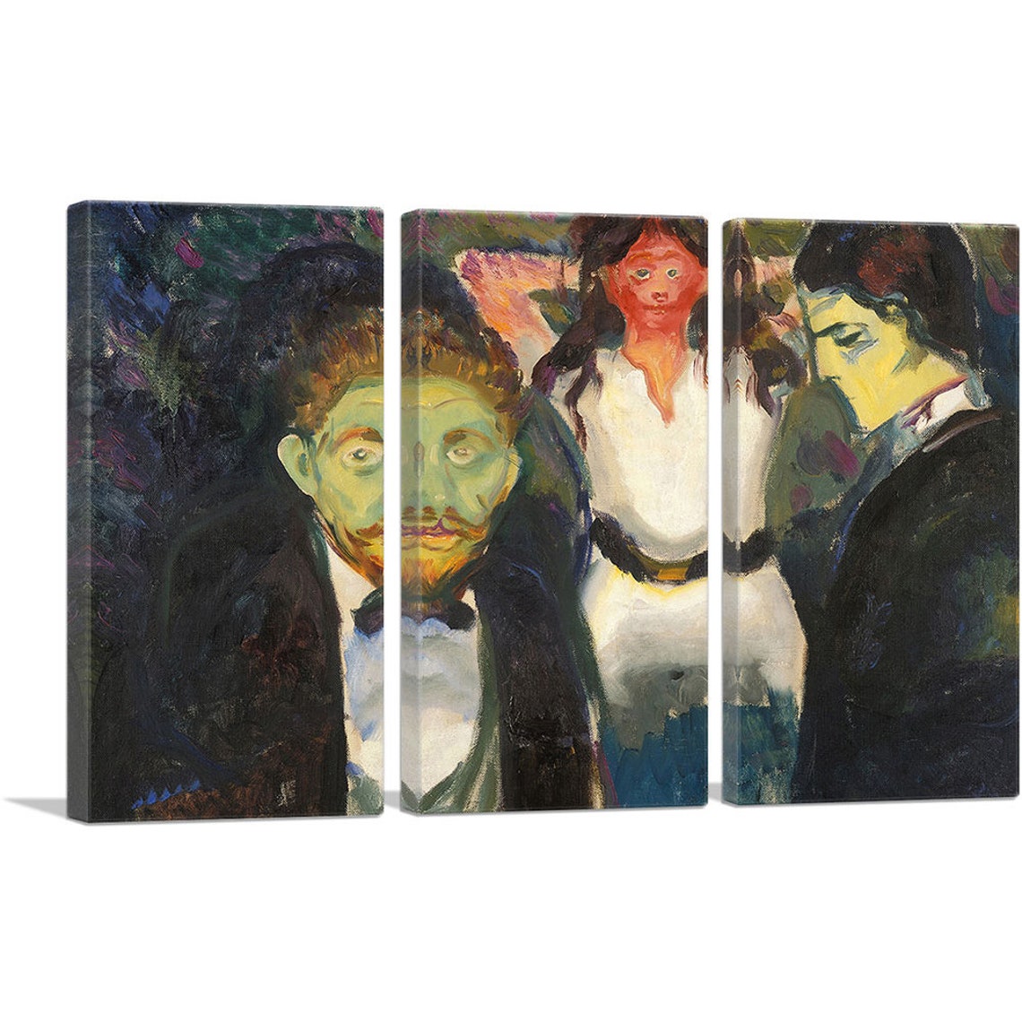 ARTCANVAS Jealousy 1907 by Edvard Munch Canvas Art Print - Etsy