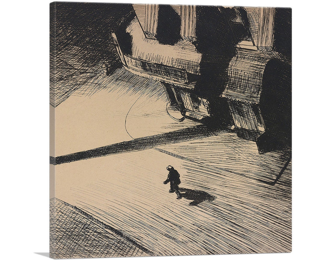 ARTCANVAS Night Shadows 1921 by Edward Hopper Canvas Art Print - Etsy