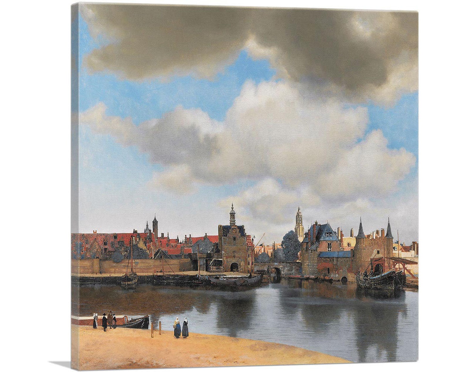 ARTCANVAS View of Delft 1660 Canvas Art Print by Johannes - Etsy