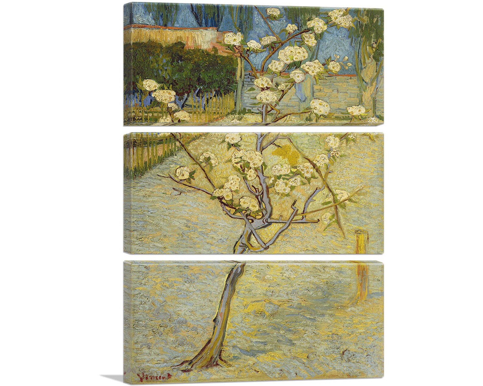 ARTCANVAS Small Pear Tree in Blossom 1888 by Vincent Van Gogh - Etsy
