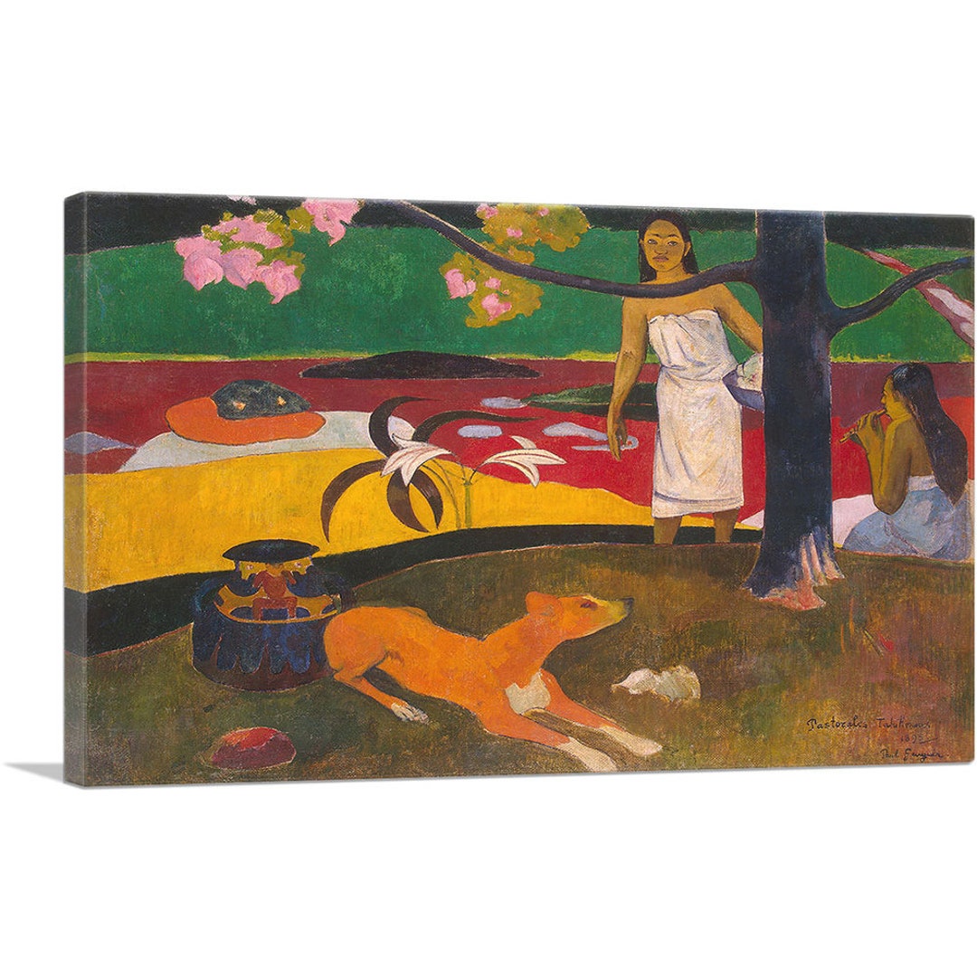 ARTCANVAS Tahitian Pastorale 1898 by Paul Gauguin Canvas Art Print - Etsy