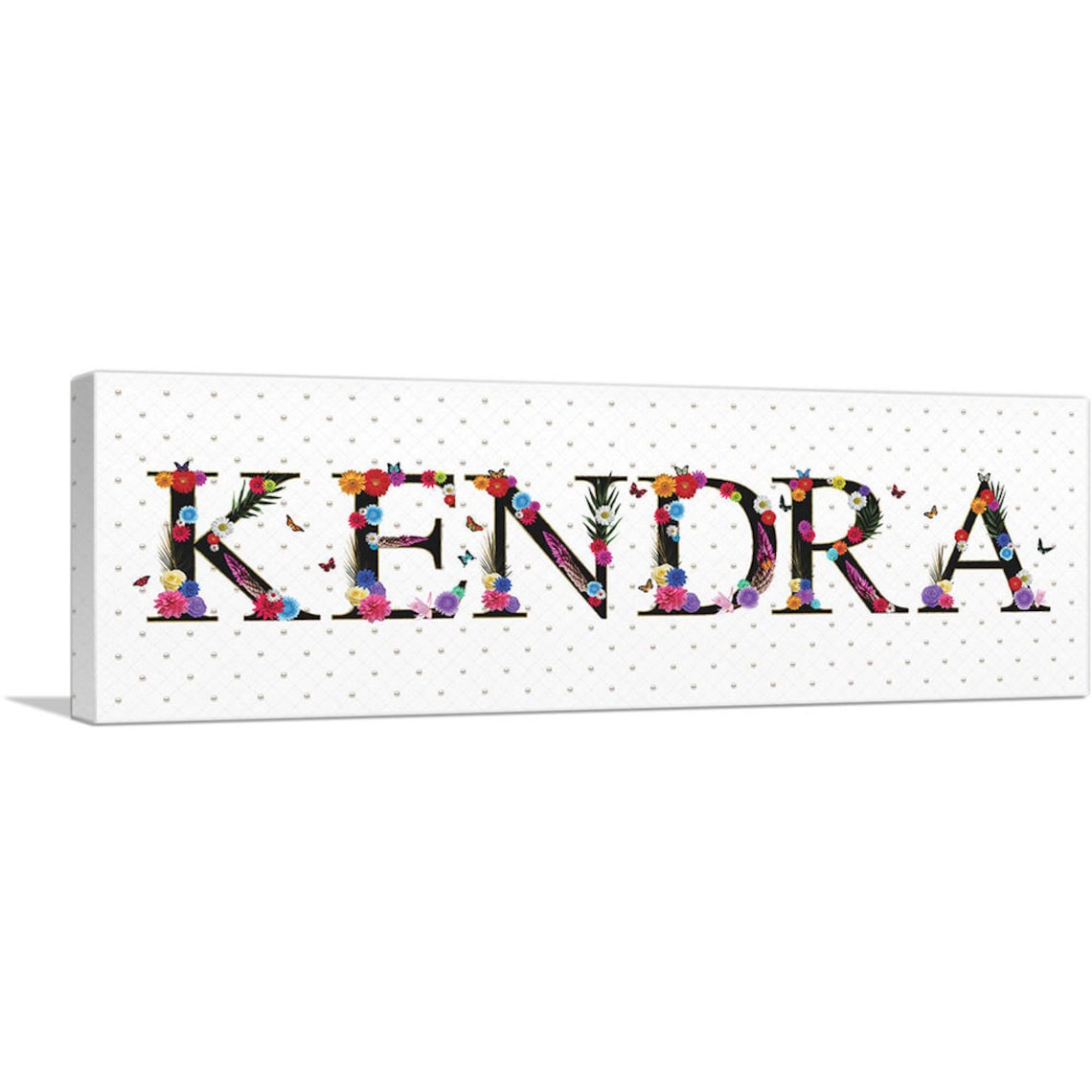 ARTCANVAS Kendra Girls Name Room Decor Canvas Art Print - Etsy