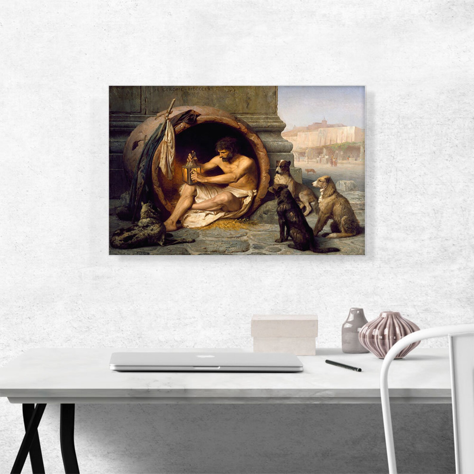 Artcanvas Diogenes 1860 Canvas Art Print By Jean Leon Gerome Etsy