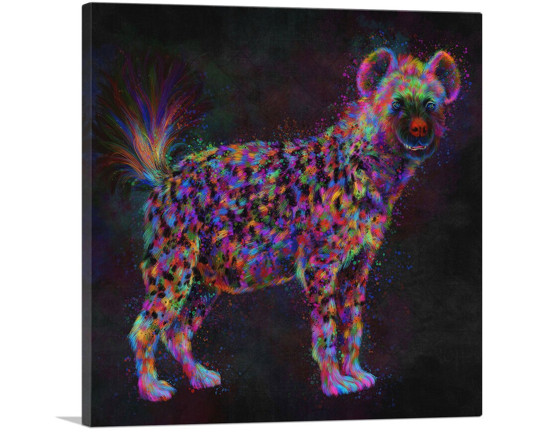 ARTCANVAS African Spotted Hyena Canvas Art Print - Etsy