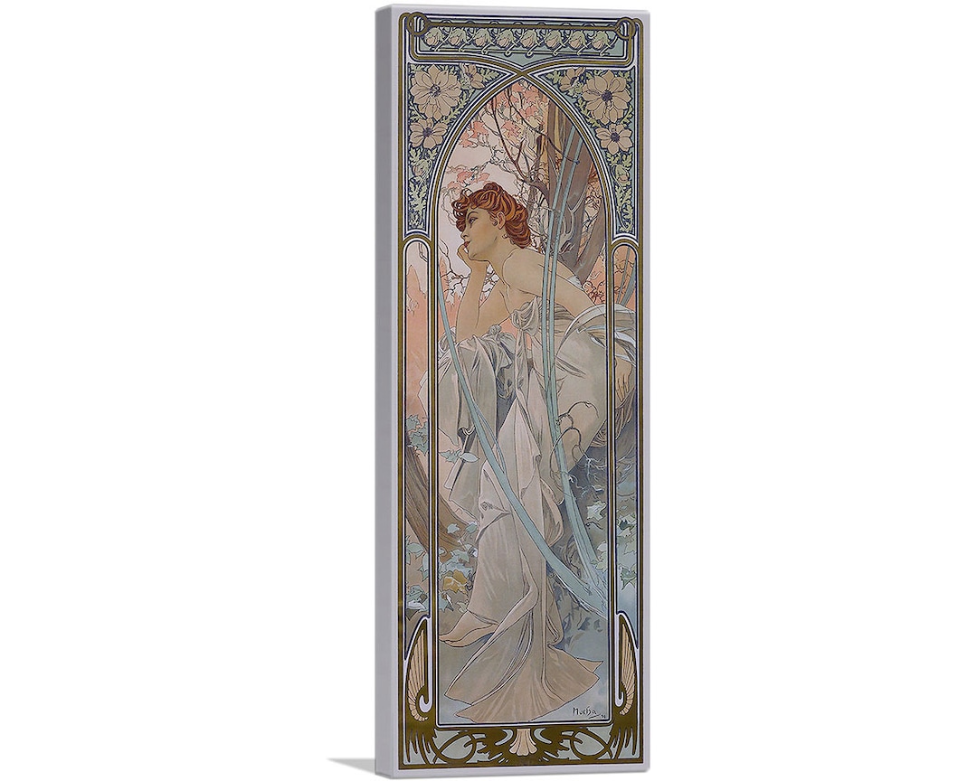 ARTCANVAS Evening Reverie - Reverie Du Soir 1899 by Alphonse Mucha ...