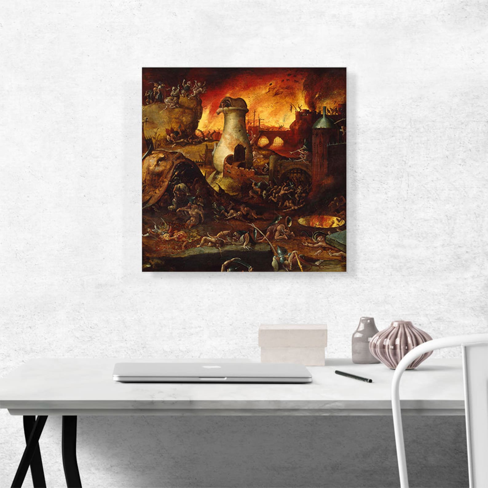 ARTCANVAS Hell by Hieronymus Bosch Canvas Art Print - Etsy