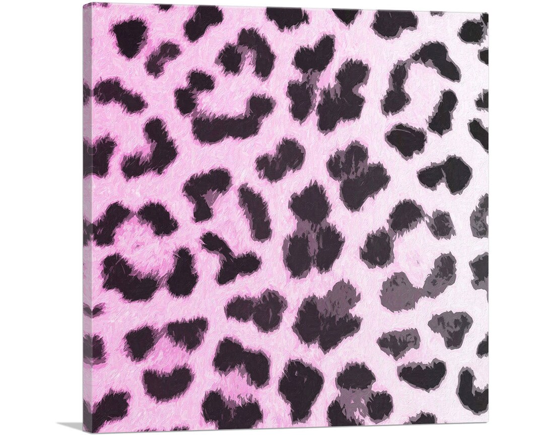ARTCANVAS Modern Pink Cheetah Pattern Canvas Art Print - Etsy