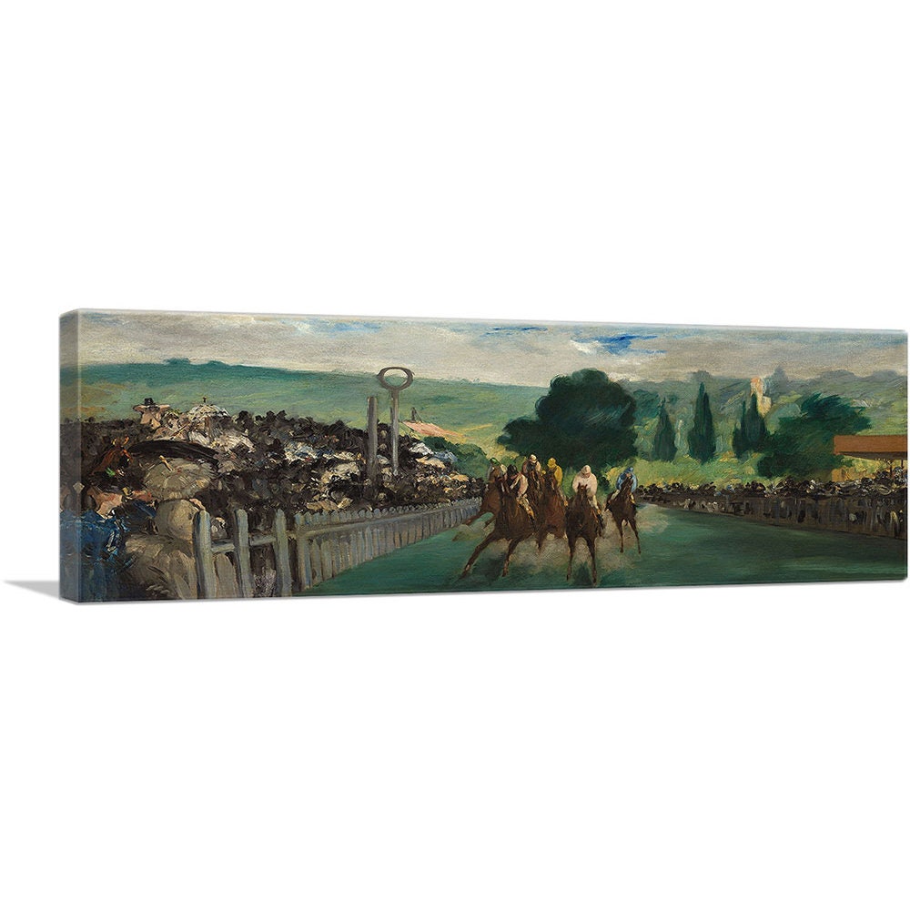 ARTCANVAS the Races at Longchamp 1866 by Edouard Manet Canvas Art Print ...