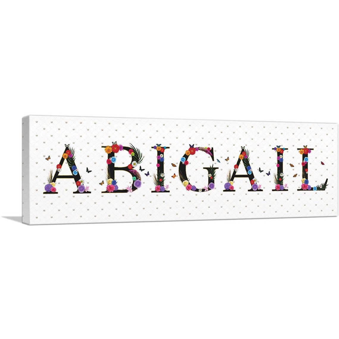 ARTCANVAS Abigail Girls Name Room Decor Canvas Art Print - Etsy