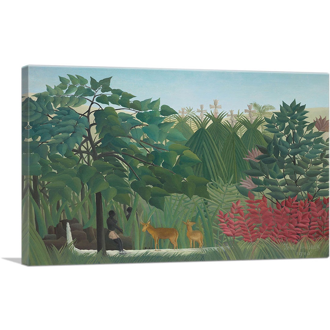 ARTCANVAS the Waterfall 1910 by Henri Rousseau Canvas Art Print - Etsy