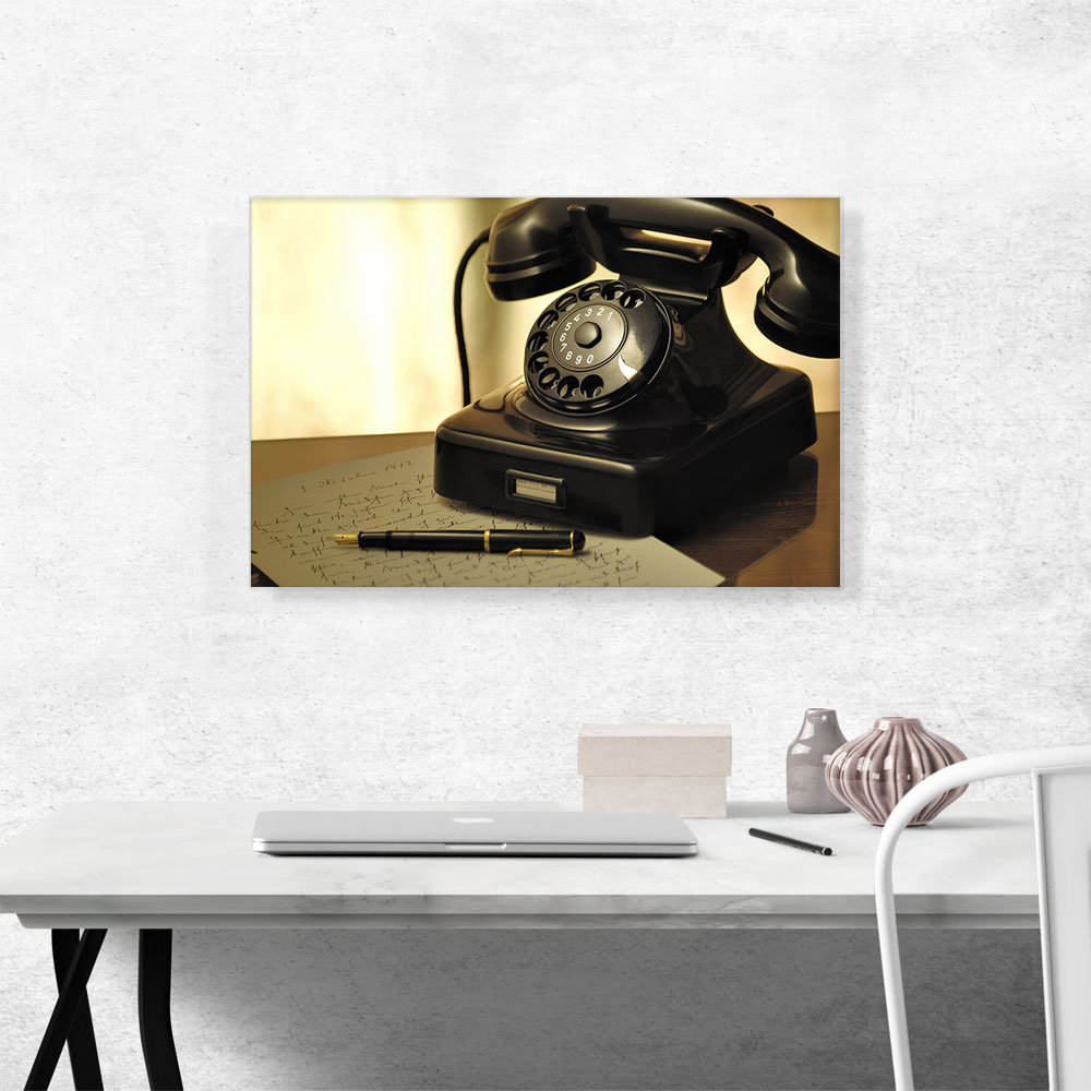 ARTCANVAS Old Telephone Home Decor Canvas Art Print - Etsy