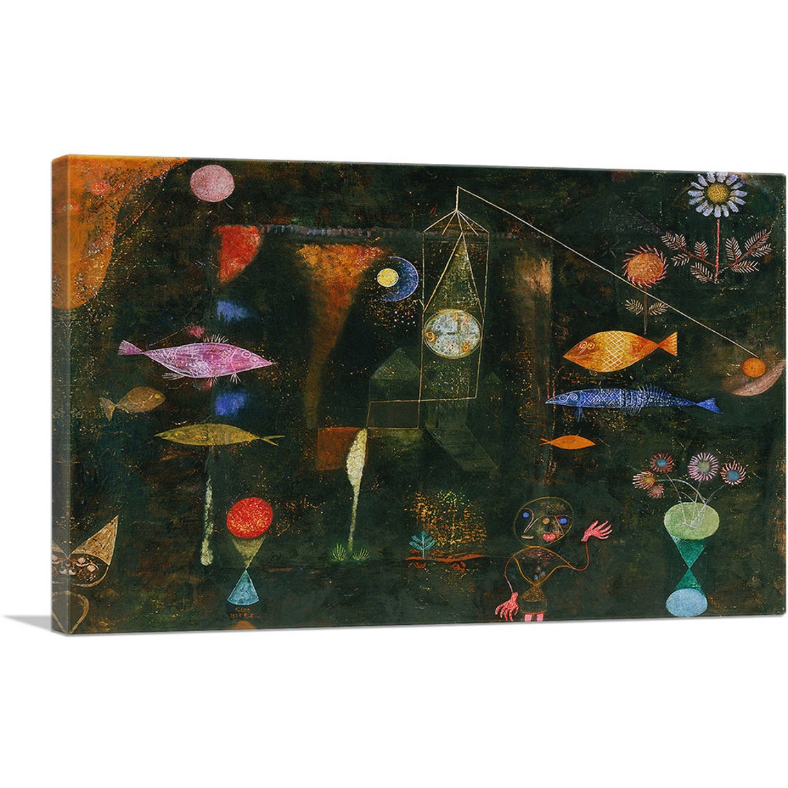 ARTCANVAS Fish Magic 1925 by Paul Klee Canvas Art Print | Etsy
