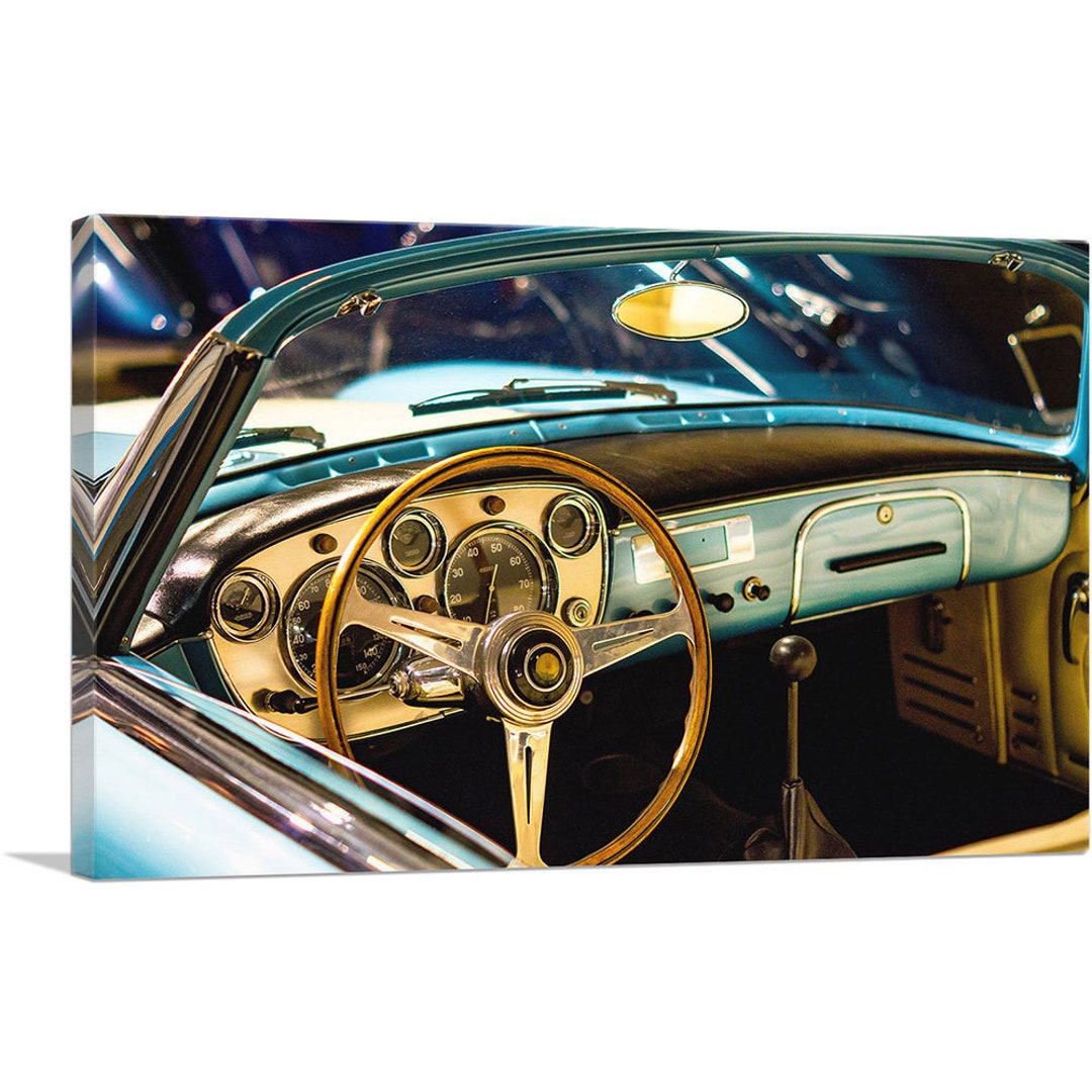 ARTCANVAS Old Car Interior Home Decor Canvas Art Print - Etsy