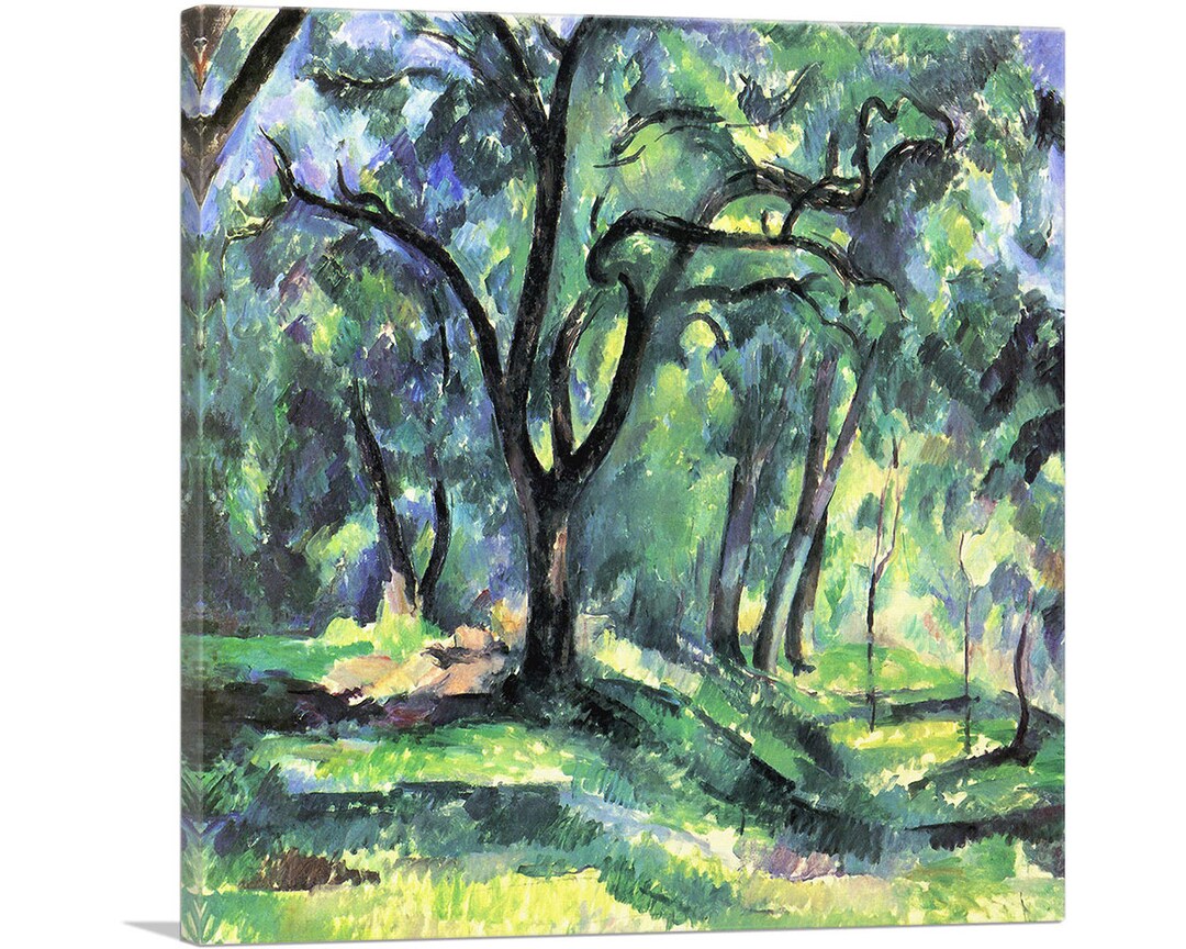 ARTCANVAS Forest 1890 by Paul Cezanne Canvas Art Print - Etsy