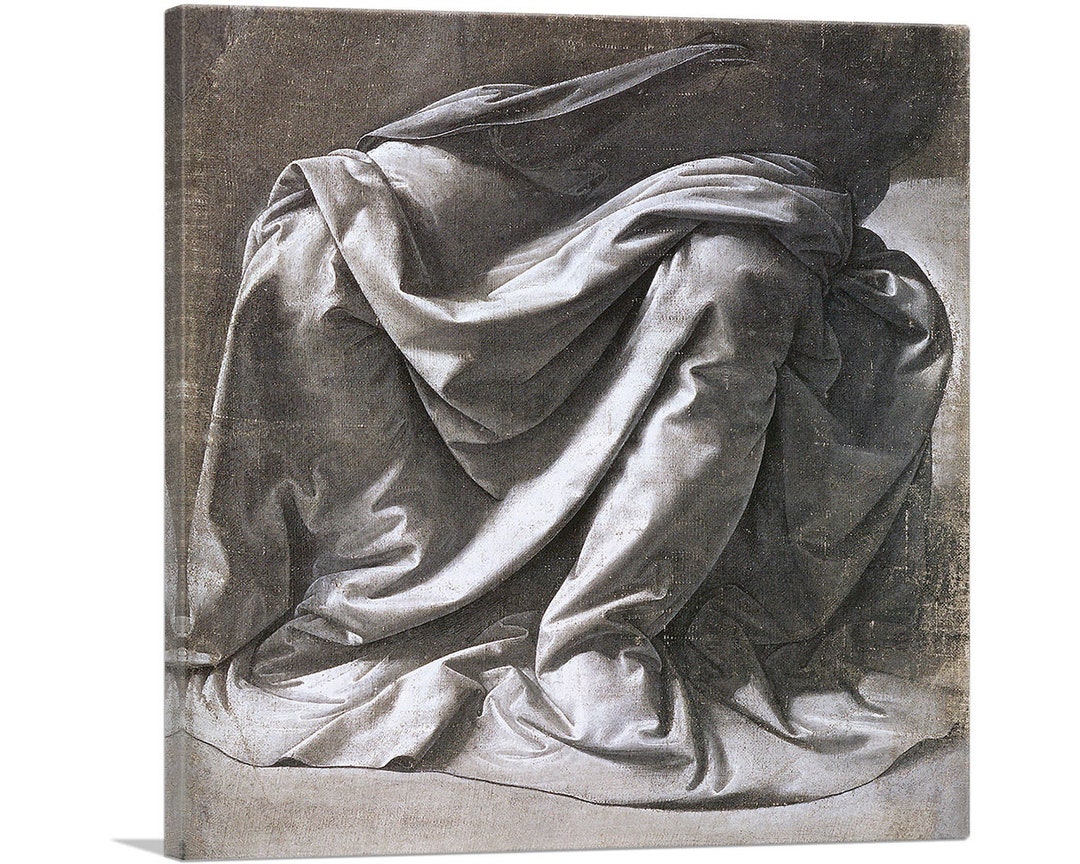ARTCANVAS Studies of Drapery by Leonardo Da Vinci Canvas Art Print - Etsy