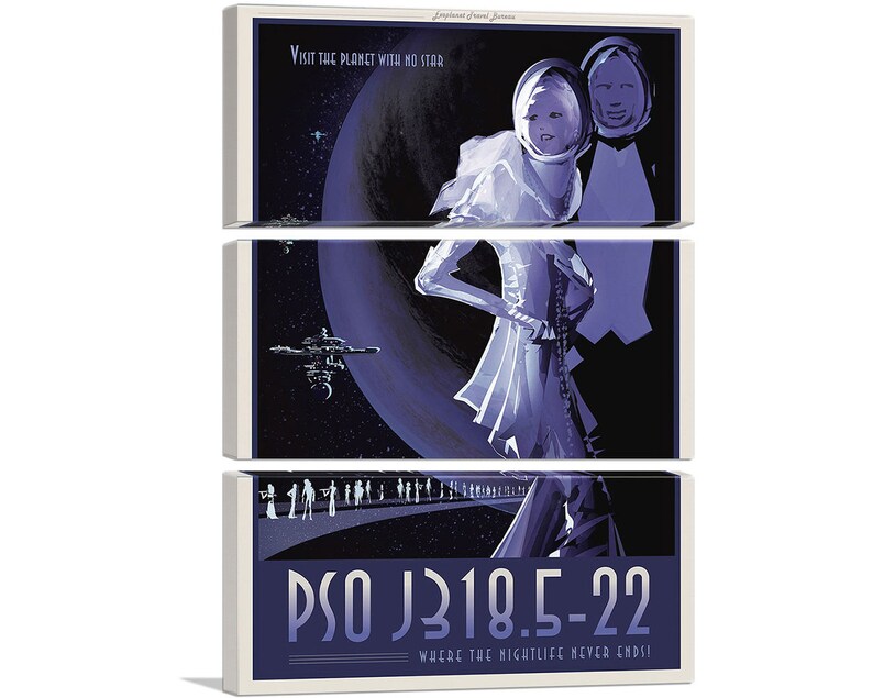 ARTCANVAS Pso J318.5-22 Rogue Planet With No Star Where | Etsy