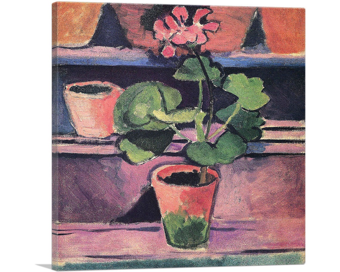 ARTCANVAS Pot of Geraniums 1912 Canvas Art Print by Henri Matisse - Etsy