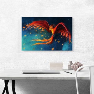 ARTCANVAS Finest Phoenix Canvas Art Print - Etsy
