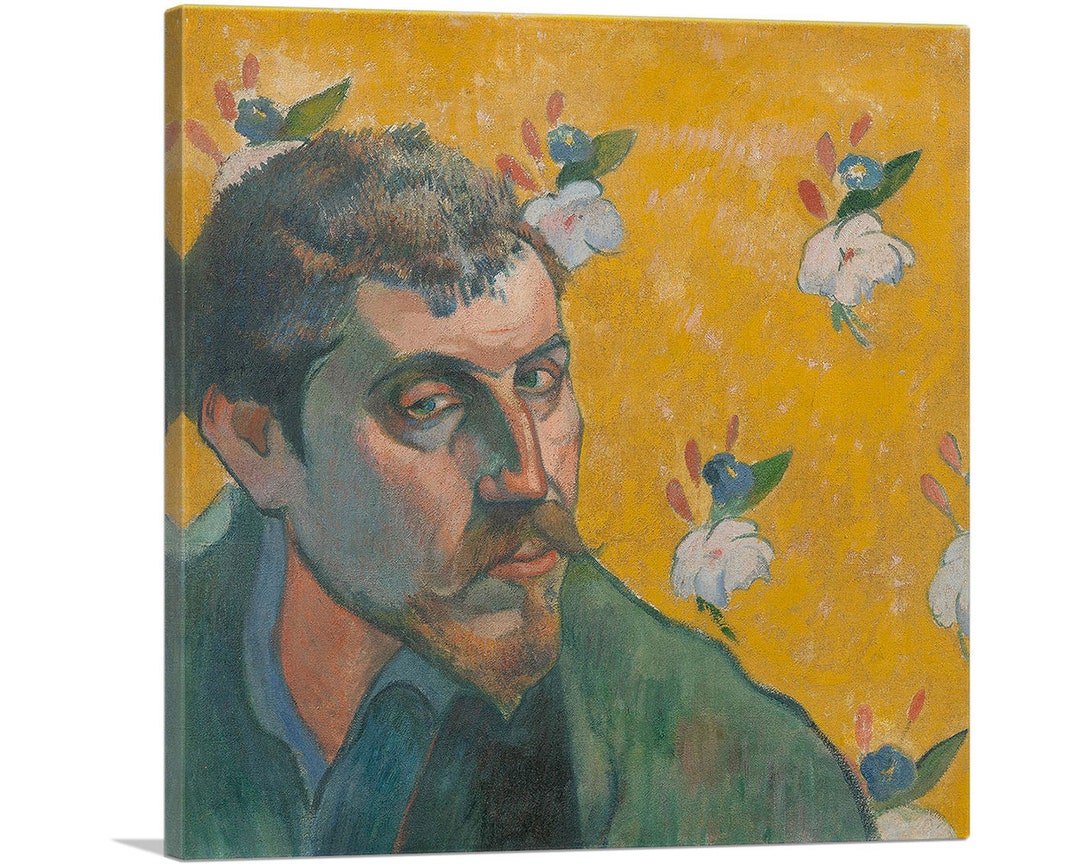 ARTCANVAS Self-portrait With Portrait of Emile Bernard 1888 by Paul ...