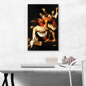 ARTCANVAS Entombment of Christ 1603 by Caravaggio Canvas Art Print - Etsy