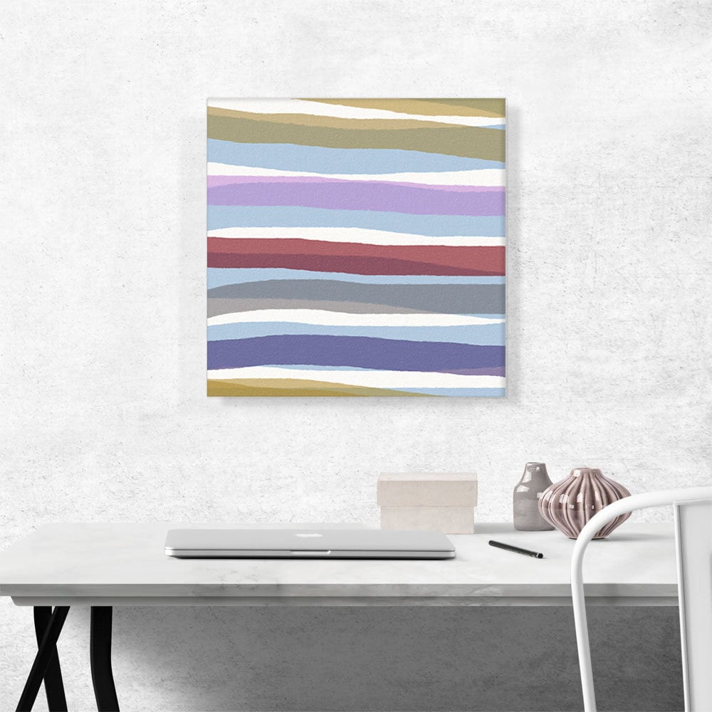 ARTCANVAS Modern Streaks of Colors Canvas Art Print | Etsy