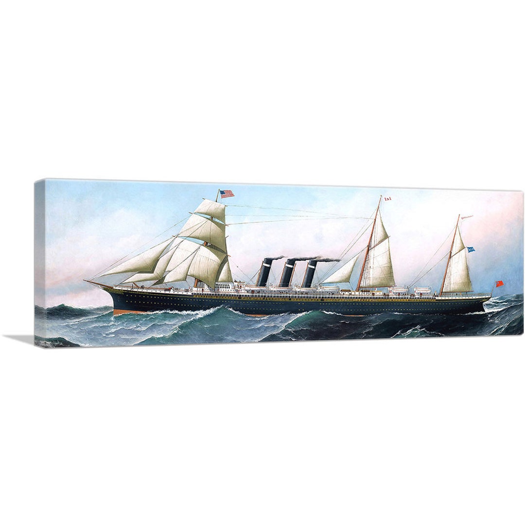 ARTCANVAS SS City of Paris Panoramic by Antonio Jacobsen Canvas Art ...