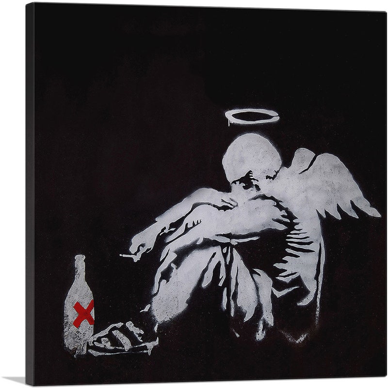 Banksy Fallen Angel - Etsy