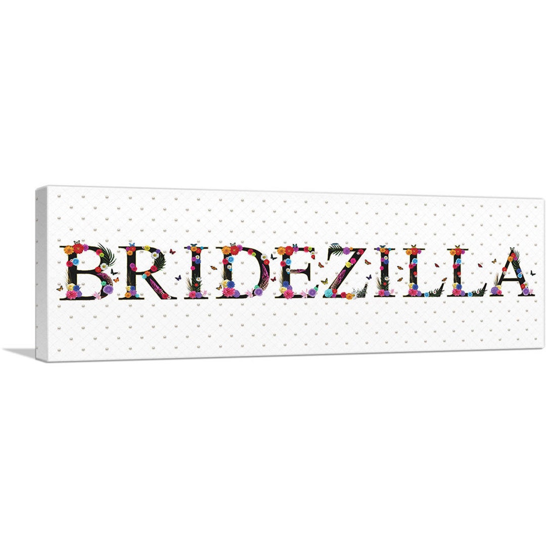 ARTCANVAS Bridezilla Girls Room Decor Canvas Art Print - Etsy