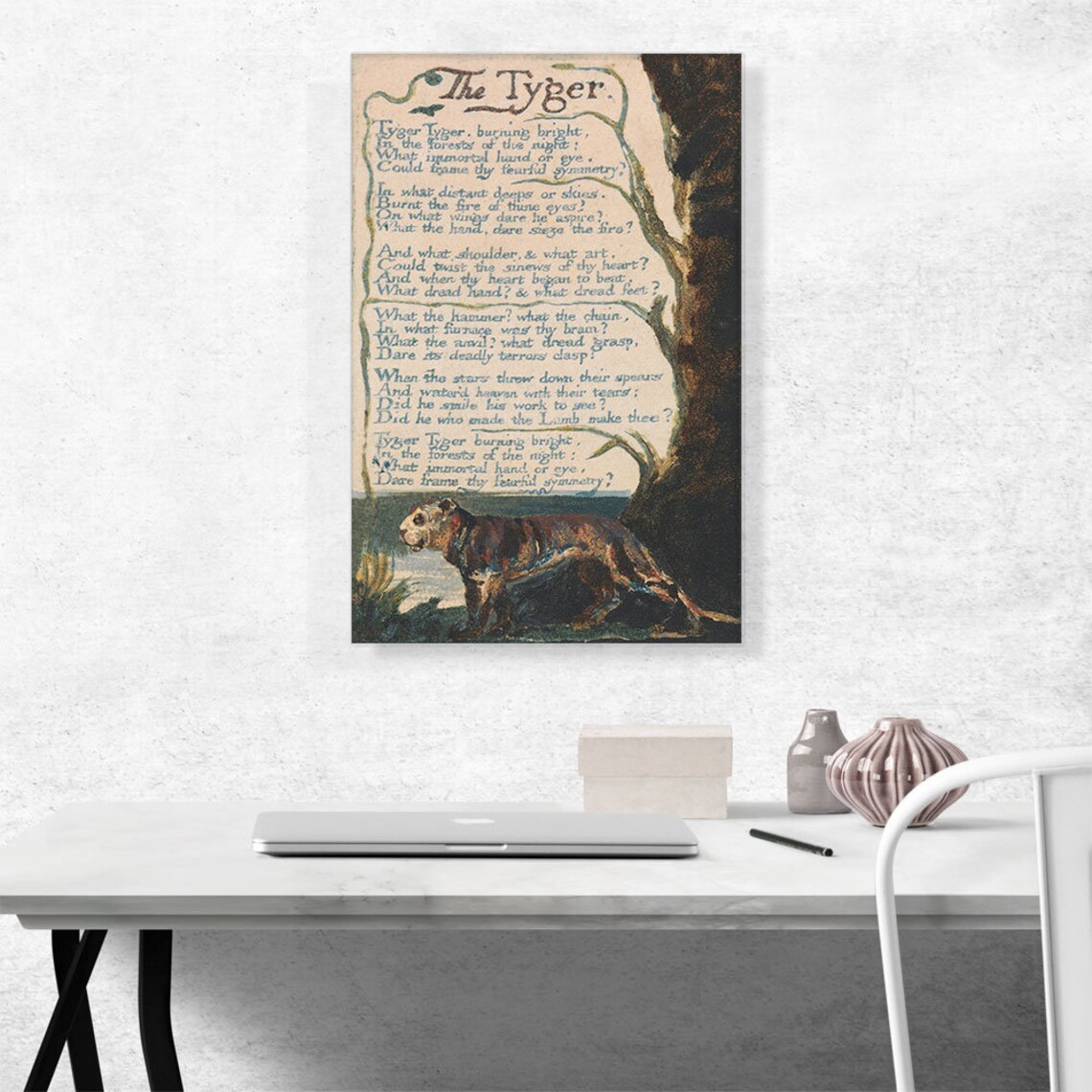 ARTCANVAS The Tyger Plate 36 by William Blake Canvas Art | Etsy