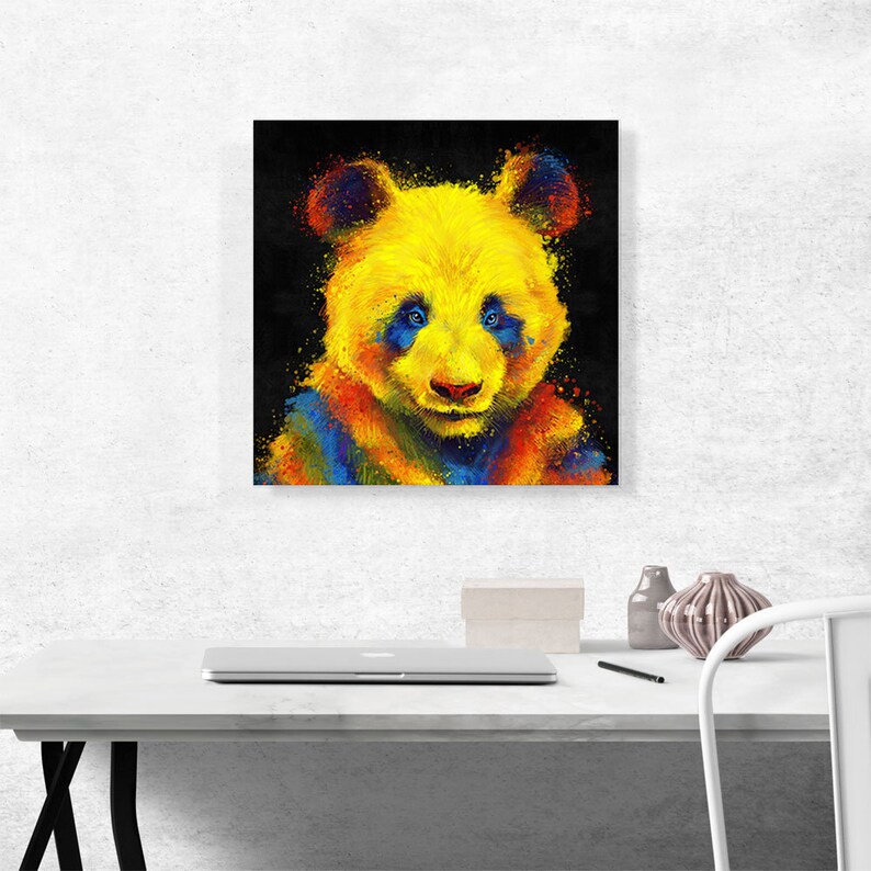ARTCANVAS Panda Bear Animal Canvas Art Print - Etsy