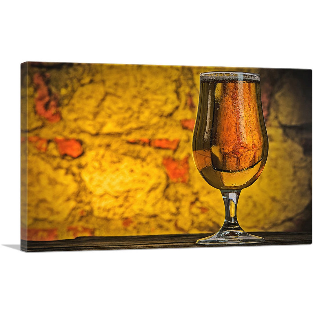 ARTCANVAS Beer Glass Bar Decor Canvas Art Print - Etsy