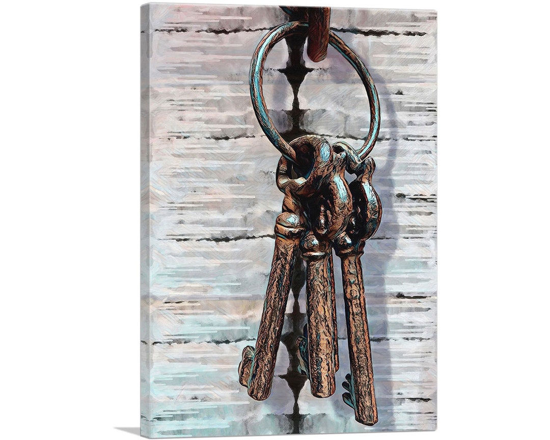 ARTCANVAS Old Keys Modern Home Decor Canvas Art Print - Etsy