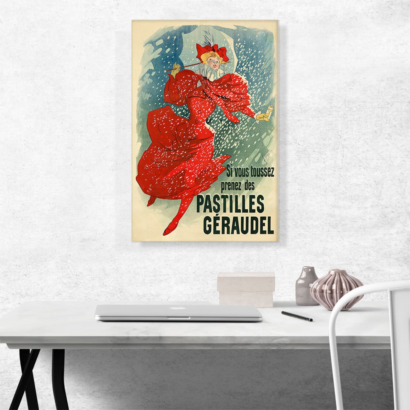 ARTCANVAS Pastilles Geraudel by Jules Cheret Canvas Art Print - Etsy
