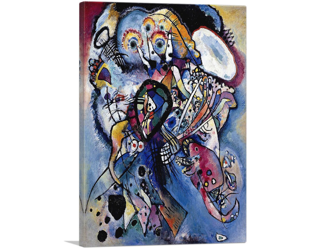 ARTCANVAS Two Ovals 1919 by Wassily Kandinsky Canvas Art Print 26"x18 ...