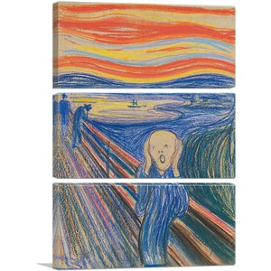 ARTCANVAS the Scream 1895 by Edvard Munch Canvas Art Print - Etsy