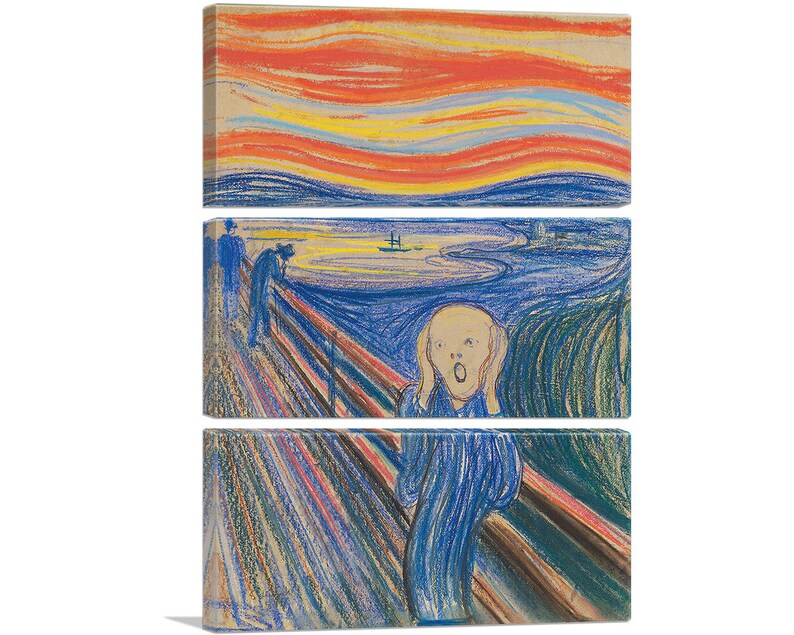ARTCANVAS the Scream 1895 by Edvard Munch Canvas Art Print - Etsy