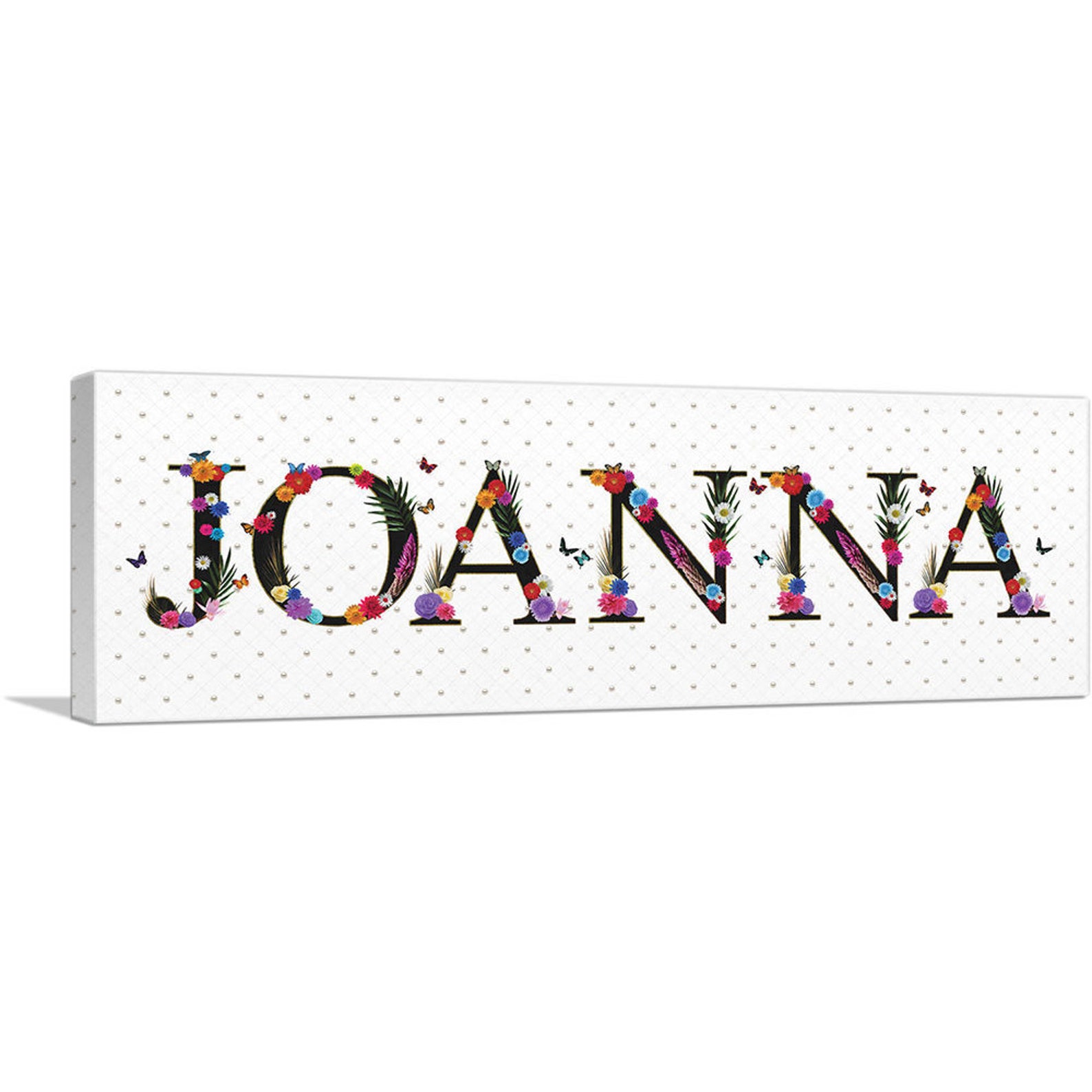 ARTCANVAS Joanna Girls Name Room Decor Canvas Art Print - Etsy
