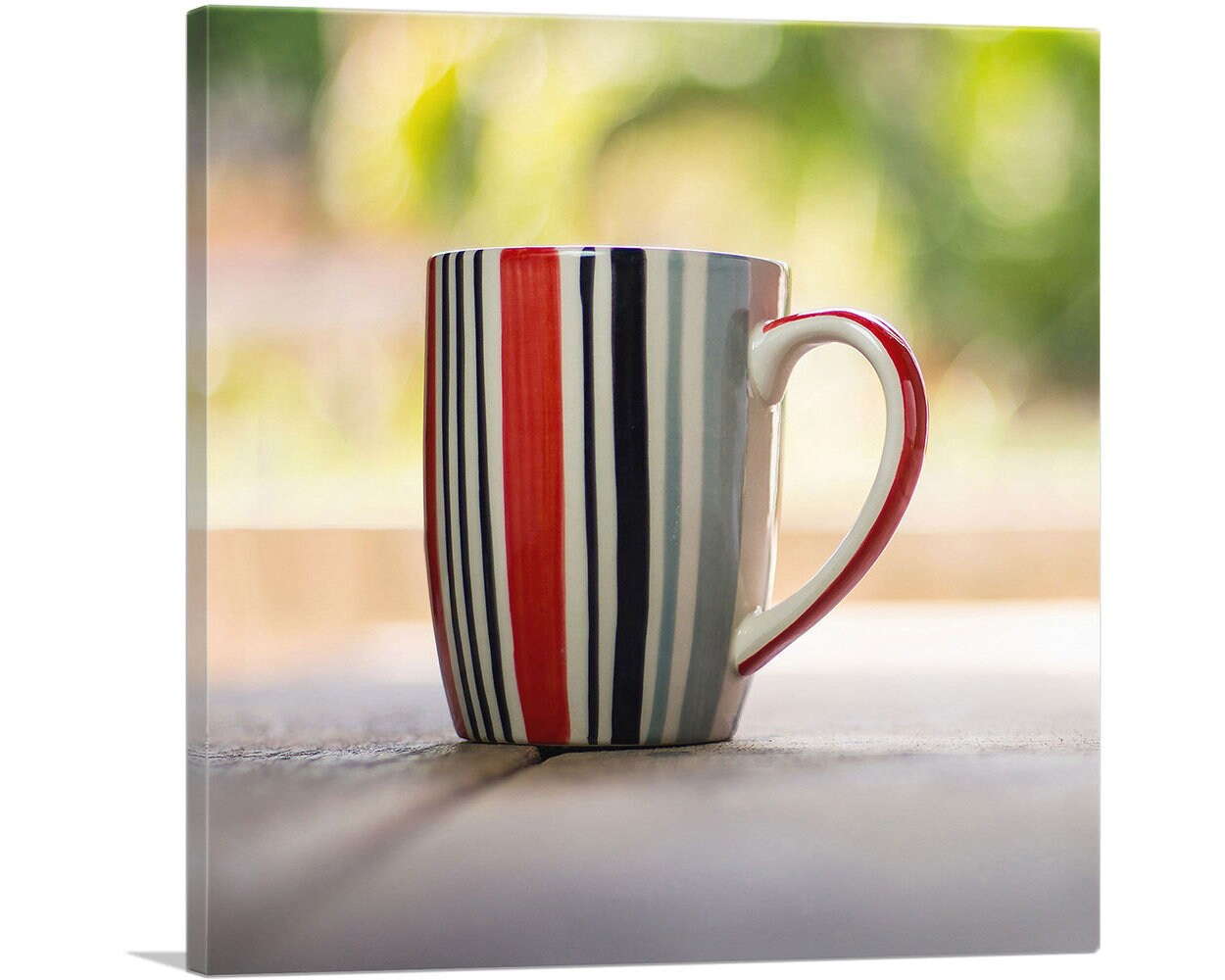 ARTCANVAS Stripe Colorful Cup Home Decor Canvas Art Print | Etsy