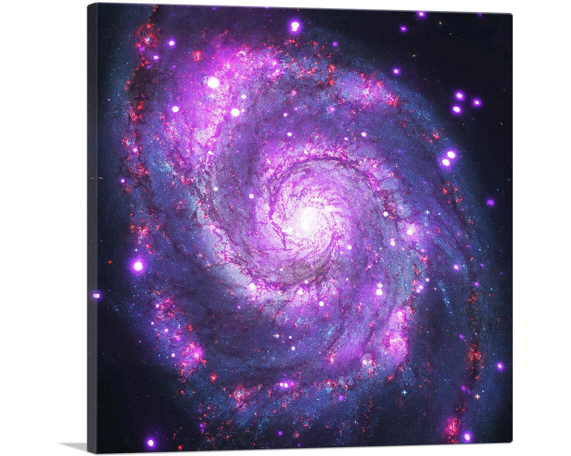 ARTCANVAS Spiral Whirlpool Galaxy Square Hubble Telescope Nasa - Etsy