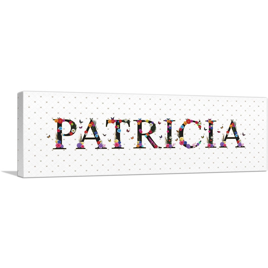ARTCANVAS Patricia Girls Name Room Decor Canvas Art Print - Etsy