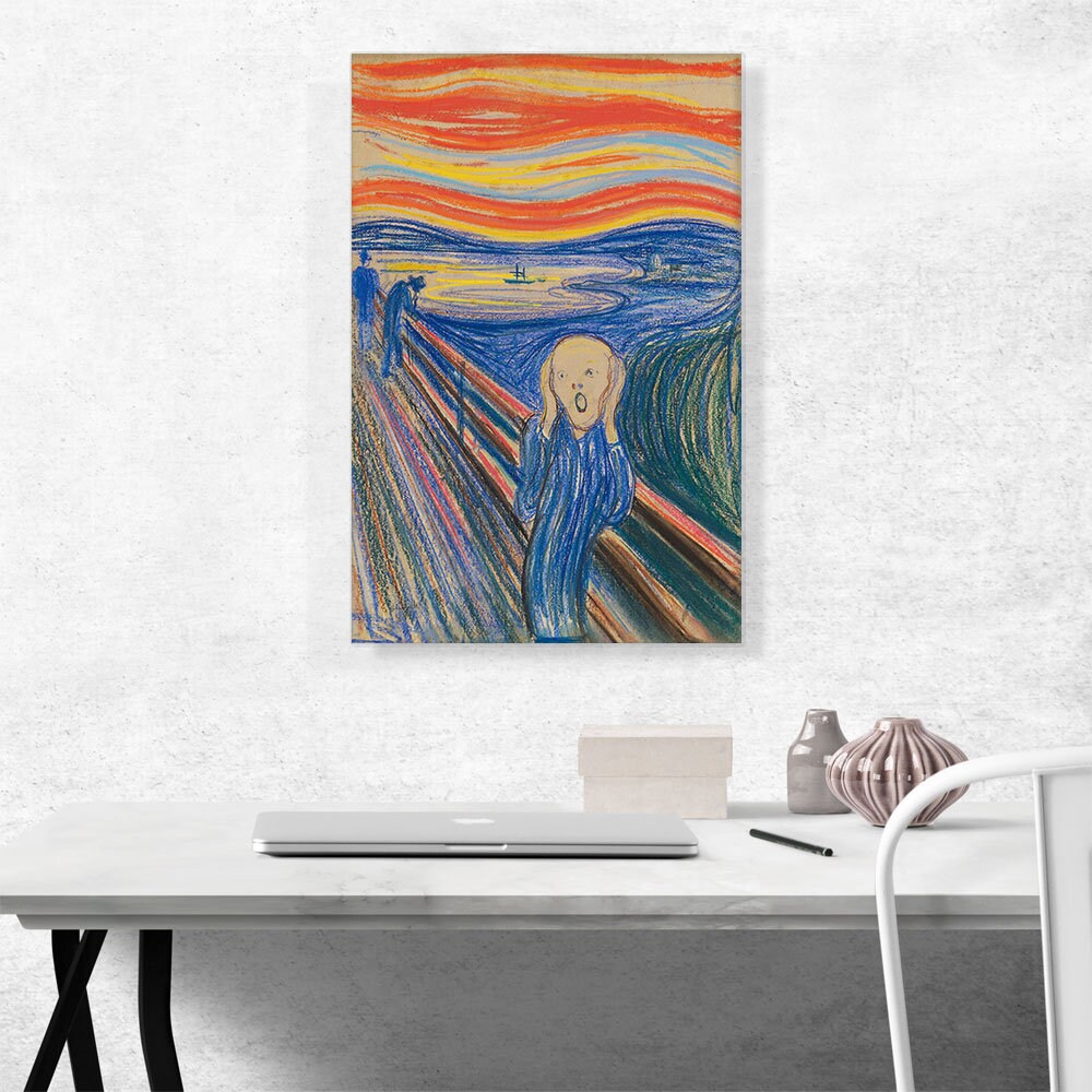 ARTCANVAS The Scream 1895 by Edvard Munch Canvas Art Print | Etsy