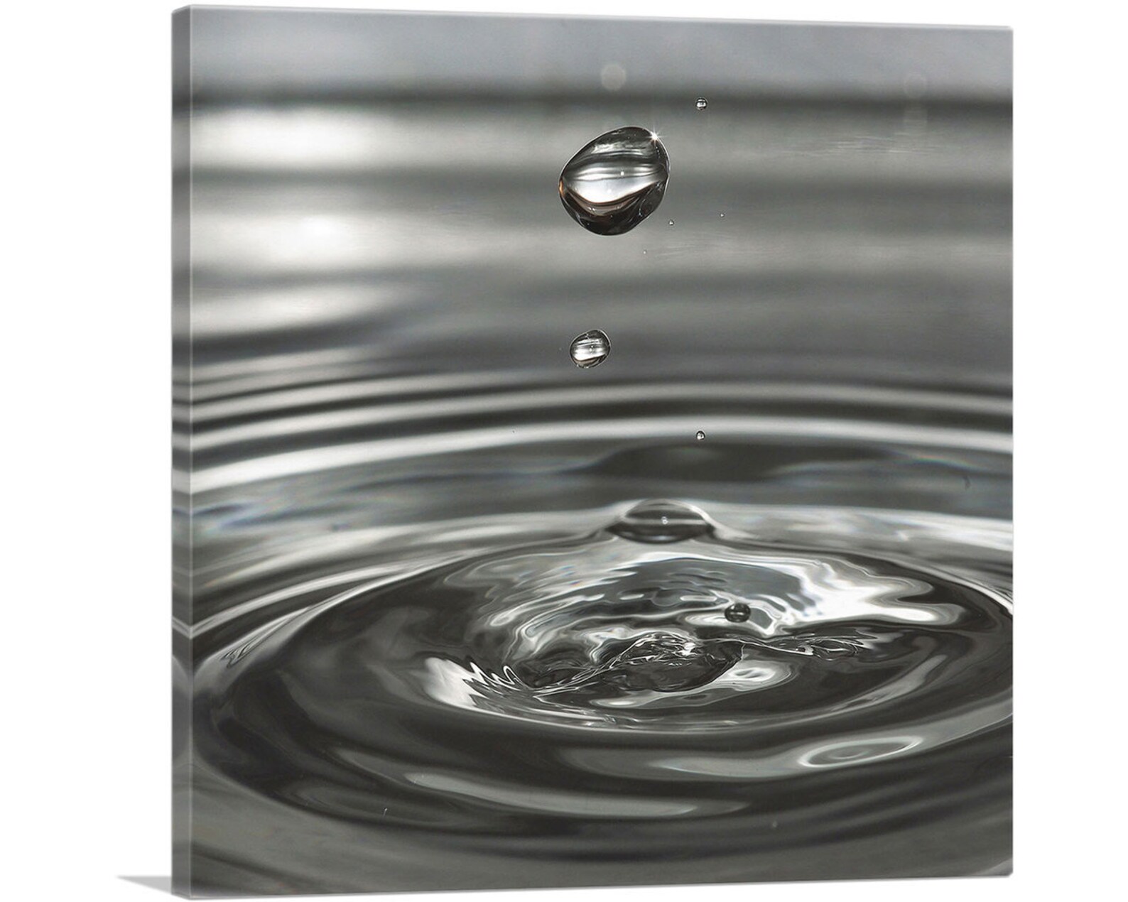 ARTCANVAS Water Drip Home Decor Square Canvas Art Print - Etsy