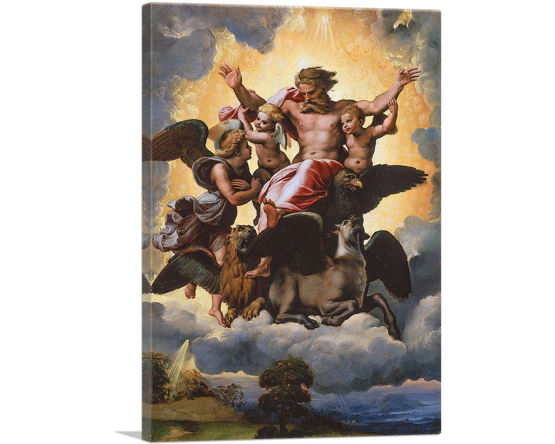 ARTCANVAS Vision of Ezekiel 1518 by Raphael Canvas Art Print 26"x18" - Etsy