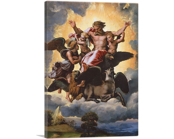 ARTCANVAS Vision of Ezekiel 1518 by Raphael Canvas Art Print - Etsy
