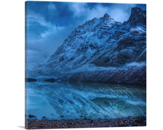 ARTCANVAS Cold Mountain Home Decor Canvas Art Print - Etsy